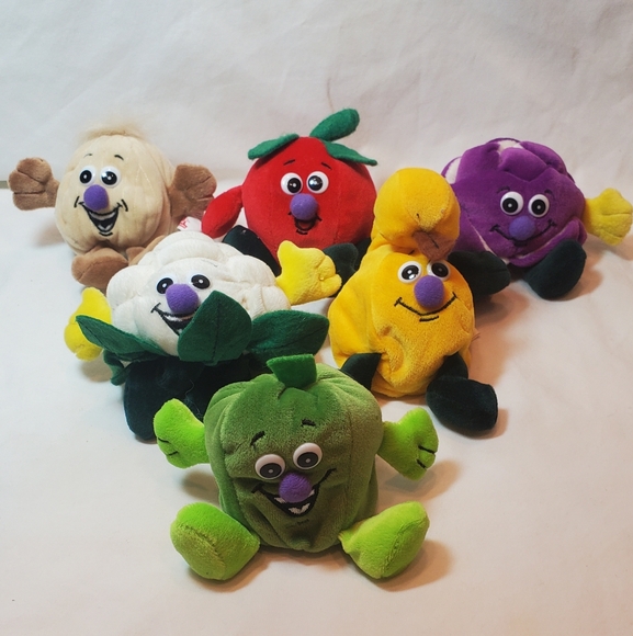 ToyBox Creations | Toys | Plush Fruit Veggies Seedies Vtg Toybox ...